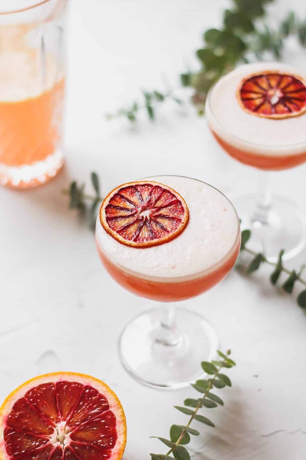 Blood Orange Vodka Sour Recipe ~ Barley & Sage