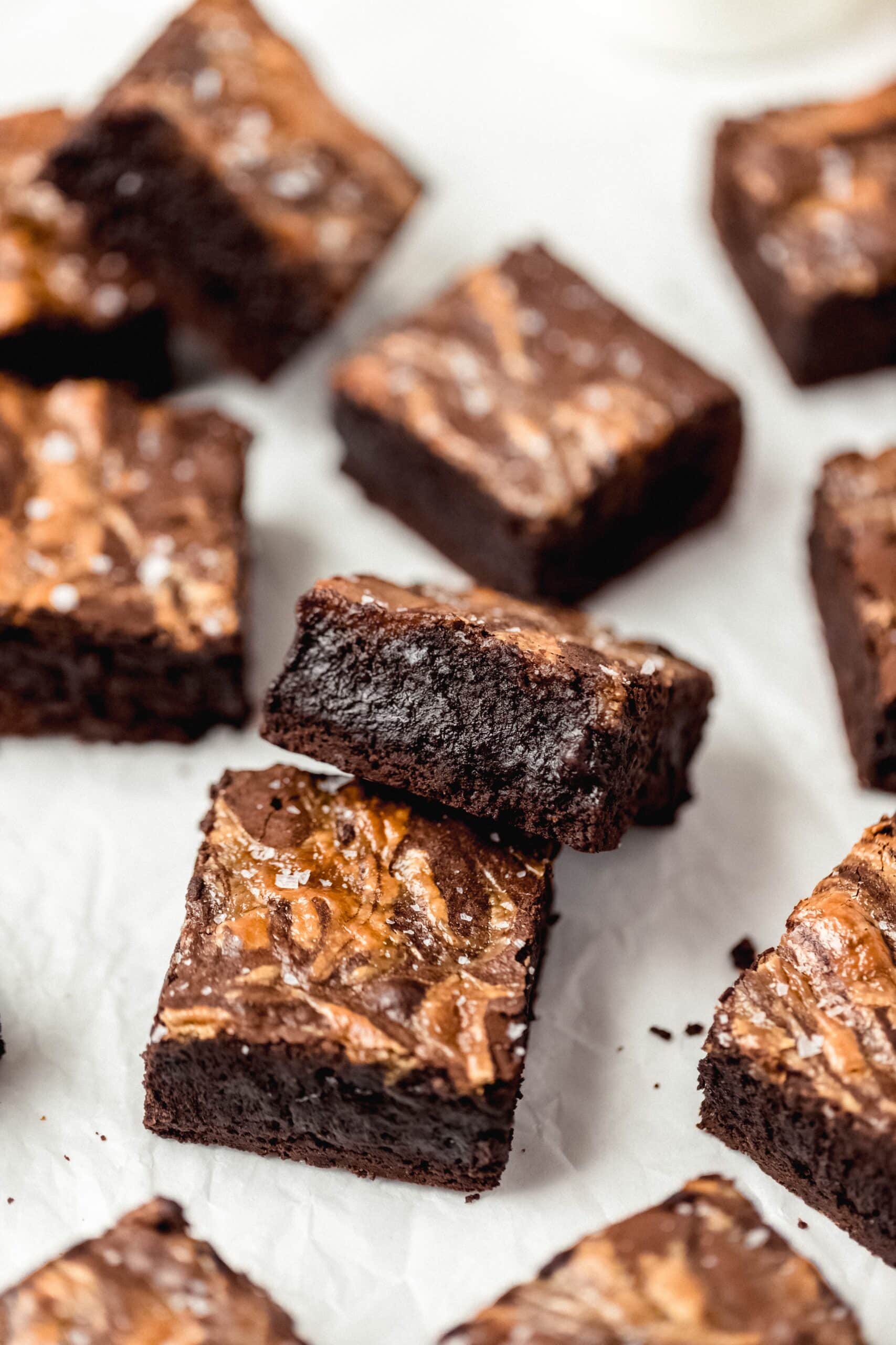 Chewy Halva Brownies Recipe ~ Barley & Sage