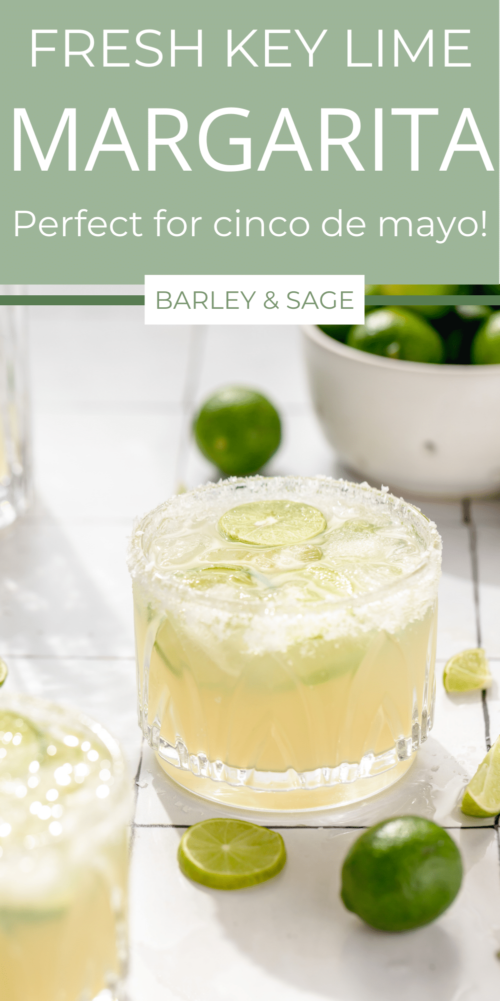 Key Lime Margarita Recipe ~ Barley & Sage