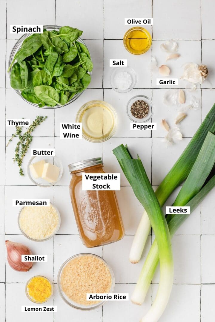 Leek and Spinach Risotto Recipe ~ Barley & Sage