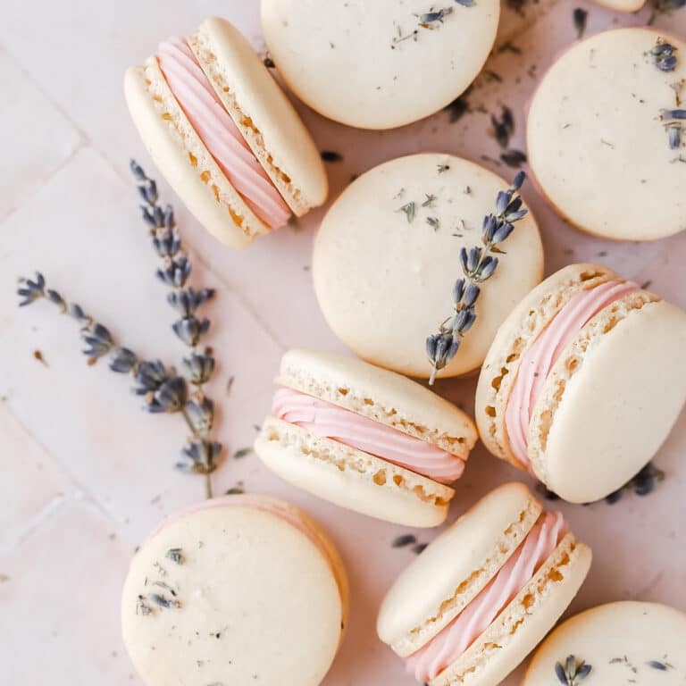 White Chocolate Rose Macarons Recipe ~ Barley & Sage