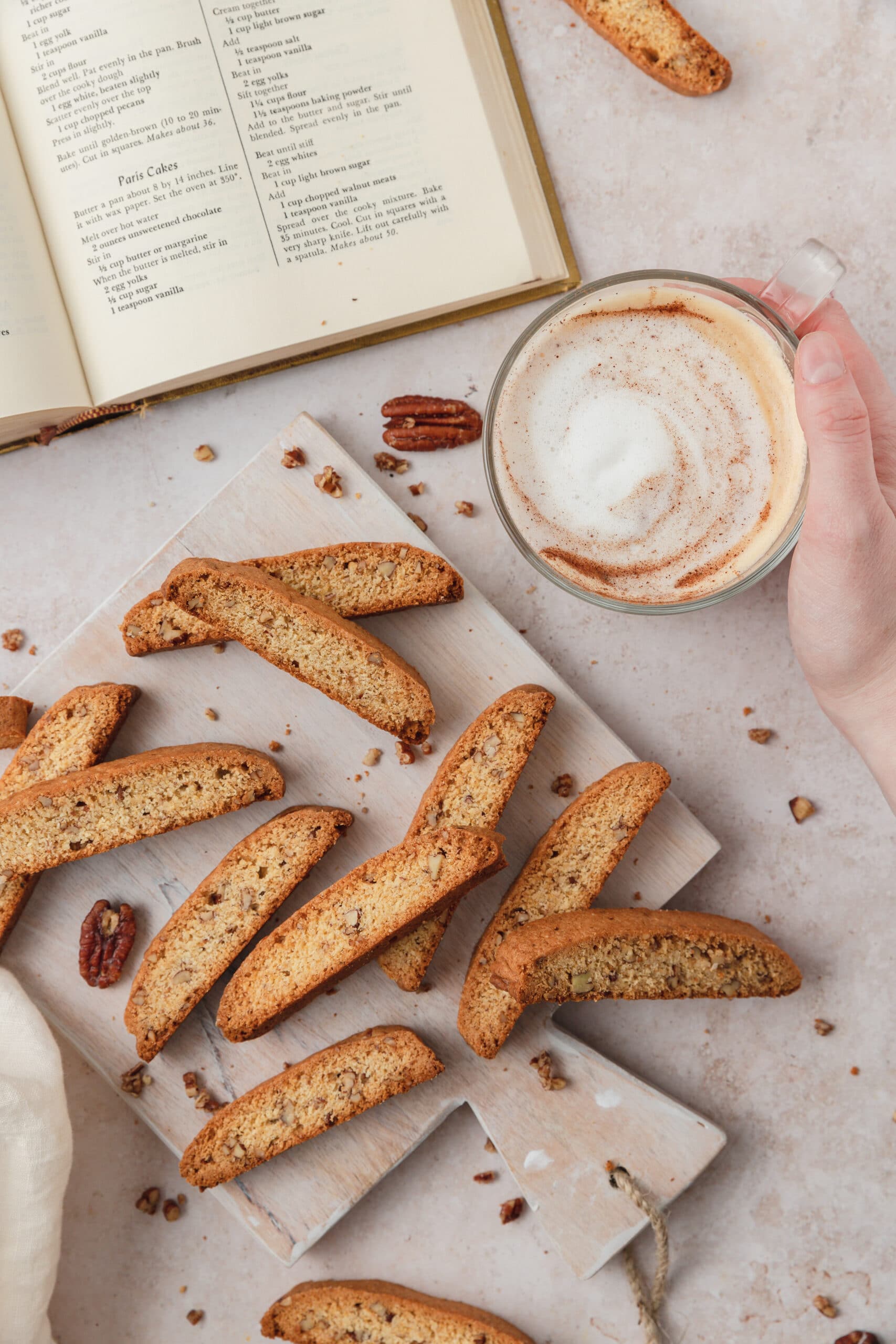 Homemade Brown Butter Pecan Biscotti Recipe ~ Barley & Sage