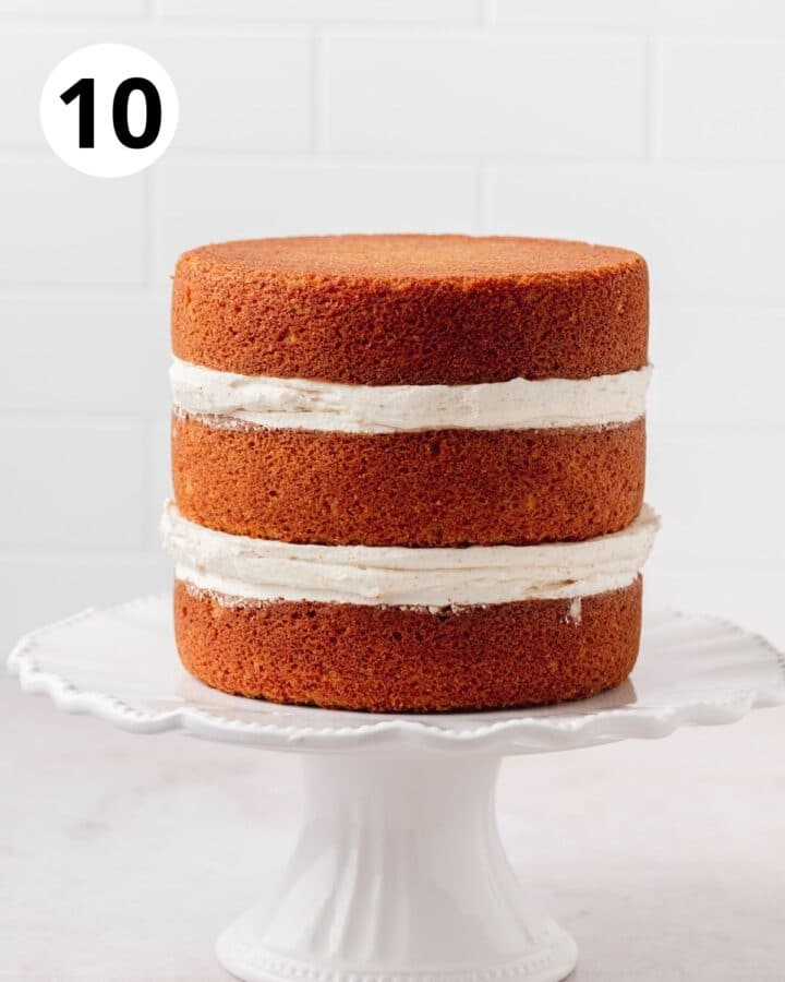 Brown Butter Peach Layer Cake Recipe ~ Barley & Sage