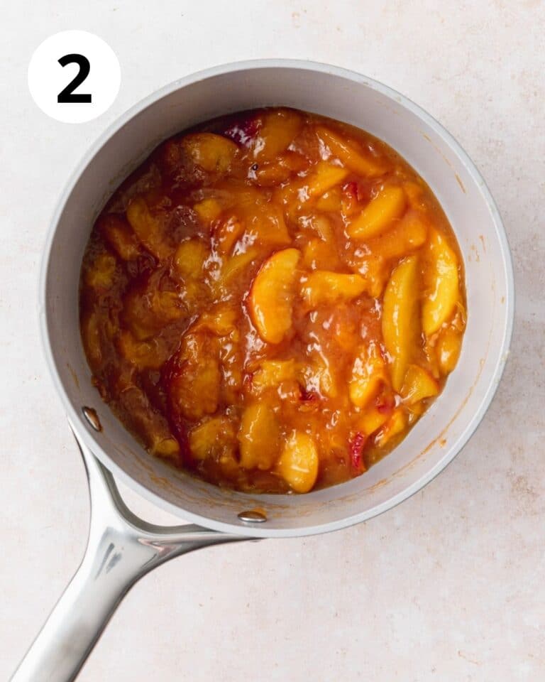 Brown Butter Peach Layer Cake Recipe ~ Barley & Sage