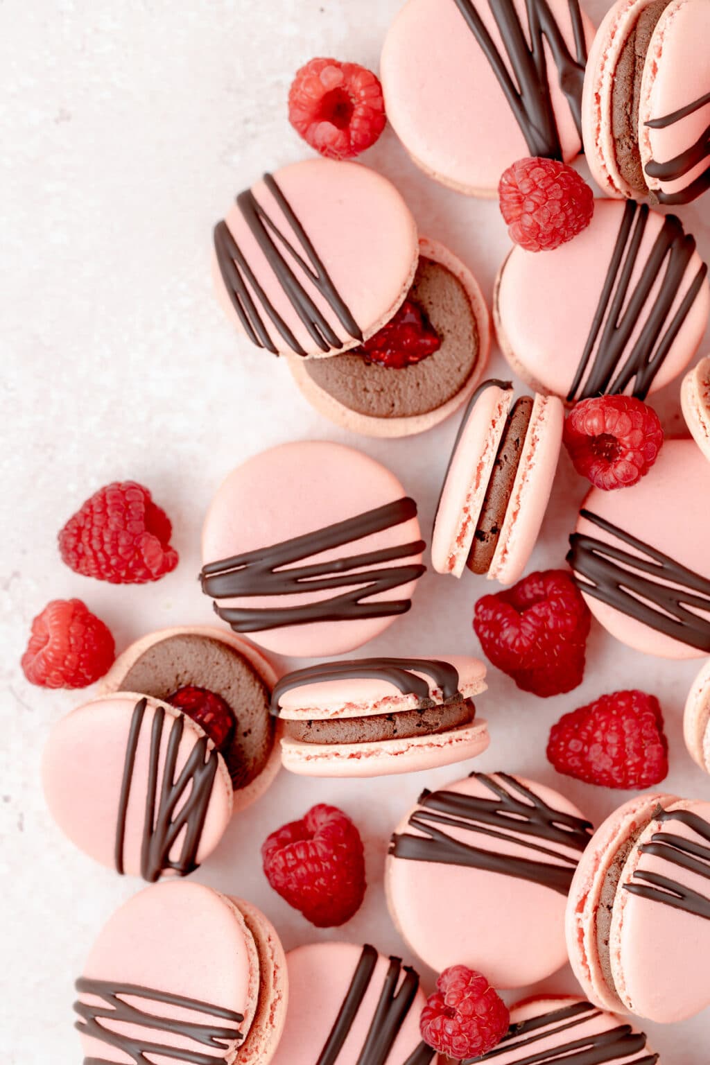 Chocolate Raspberry Macarons with Chambord Recipe ~ Barley & Sage