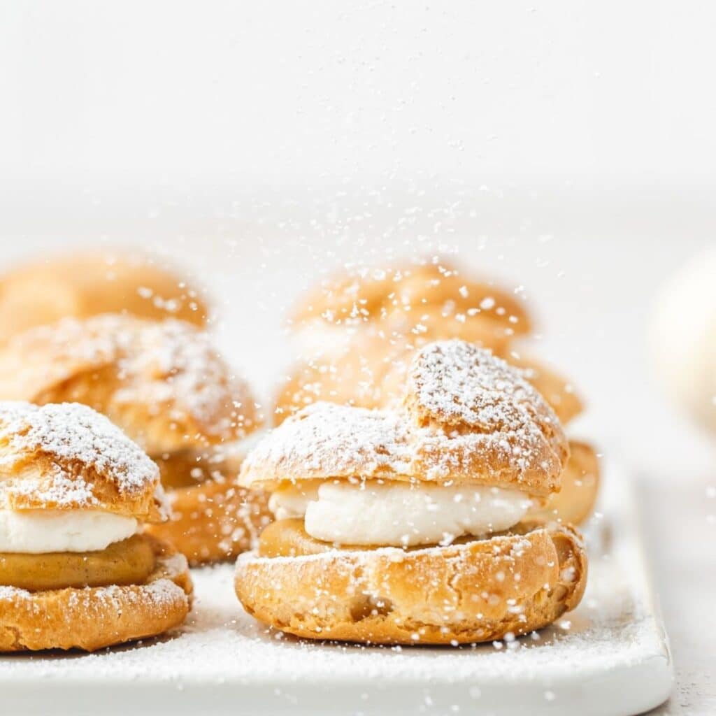 Mini Pumpkin Cream Puffs Recipe ~ Barley & Sage
