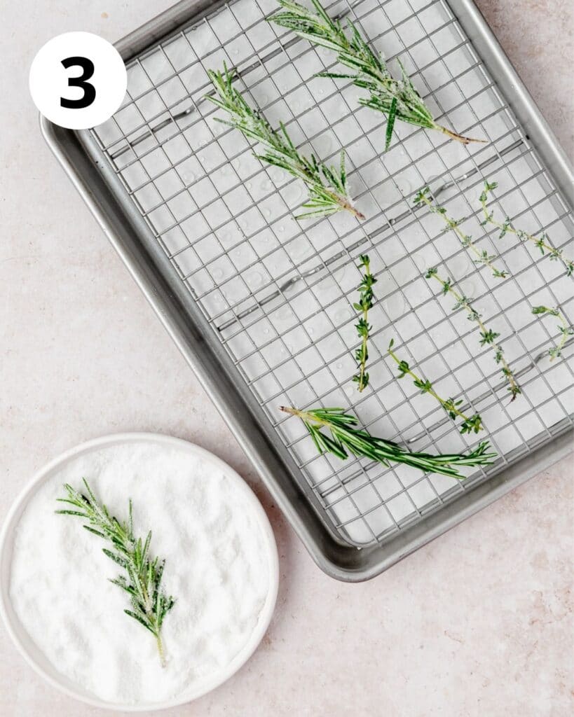 How to Make Sugared Rosemary (& other herbs) ~ Barley & Sage