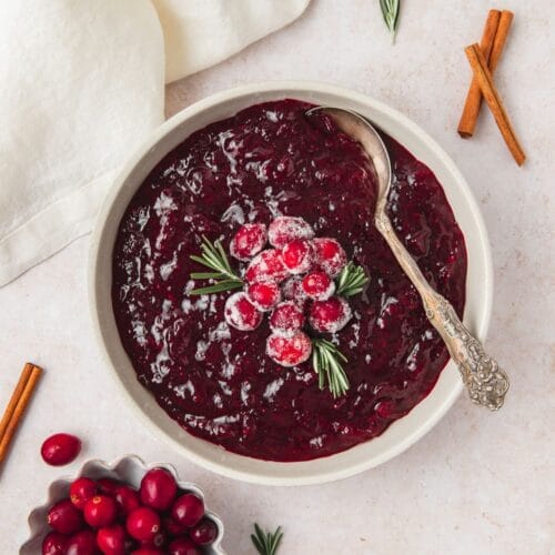 Homemade Cinnamon Cranberry Sauce Recipe ~ Barley & Sage