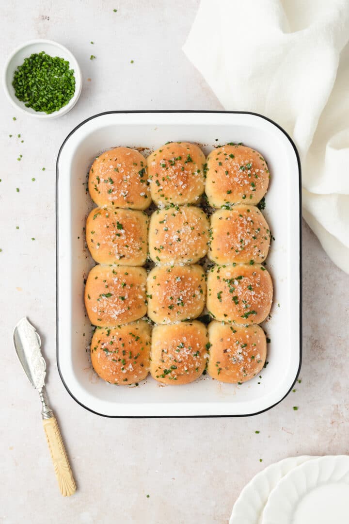 Sourdough Sour Cream & Chive Rolls Recipe ~ Barley & Sage