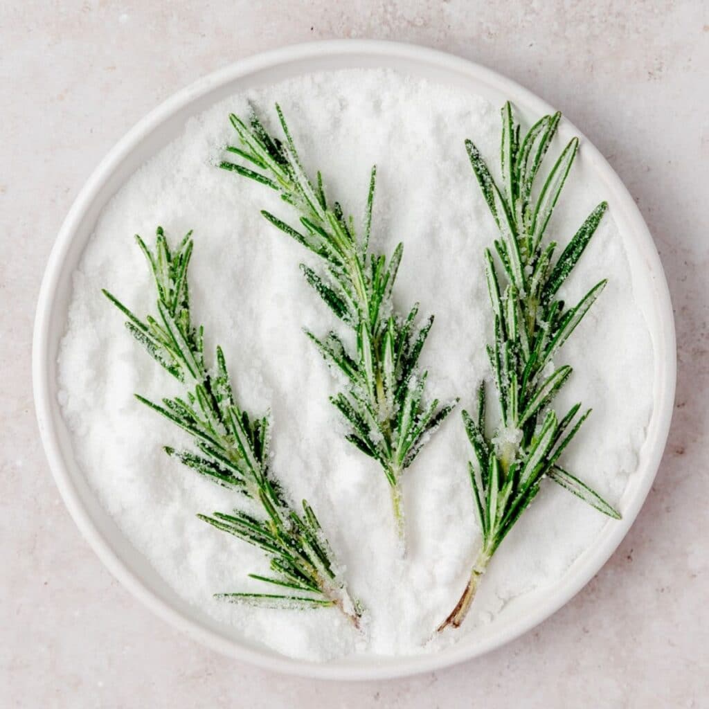 How to Make Sugared Rosemary (& other herbs) ~ Barley & Sage