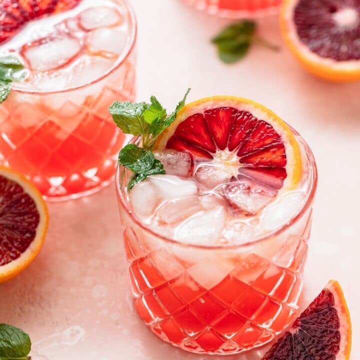 Blood Orange Bourbon Smash Recipe ~ Barley & Sage