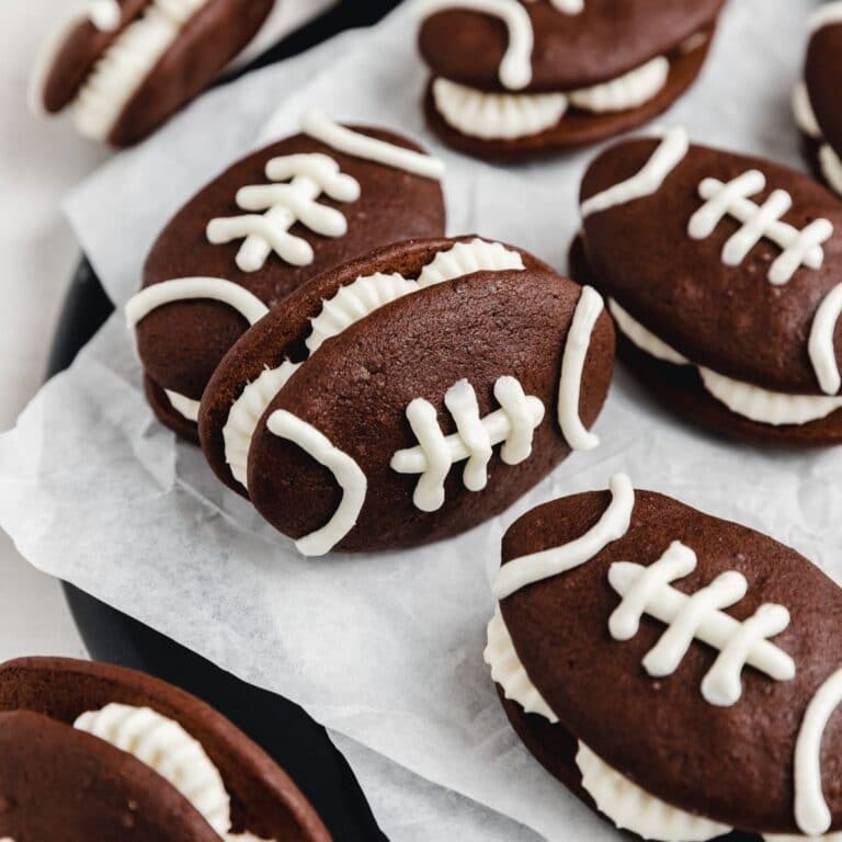 Football Whoopie Pies Recipe ~ Barley & Sage