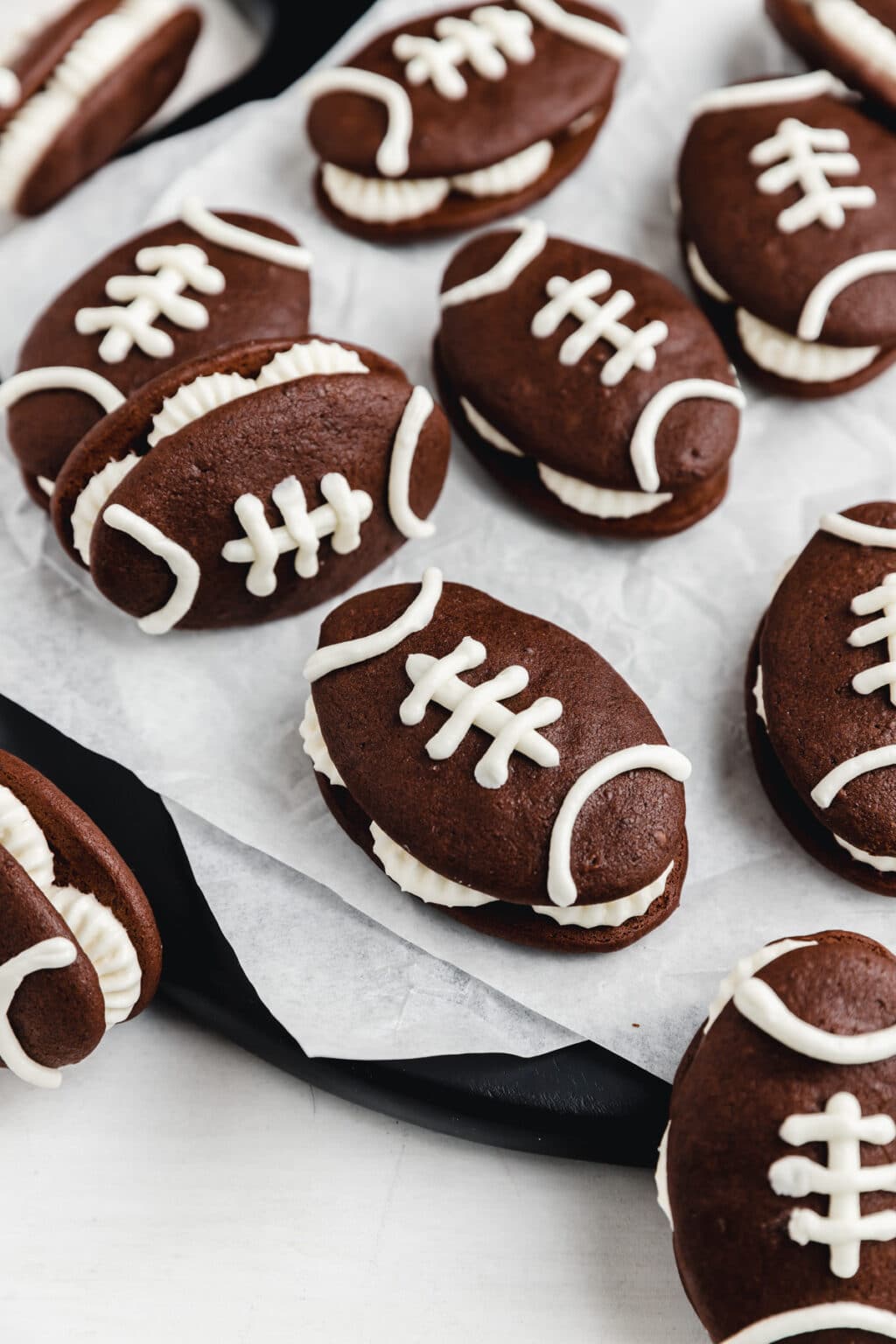 Football Whoopie Pies Recipe ~ Barley & Sage
