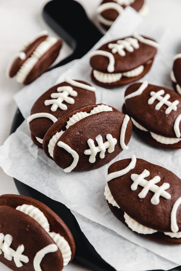Football Whoopie Pies Recipe ~ Barley & Sage