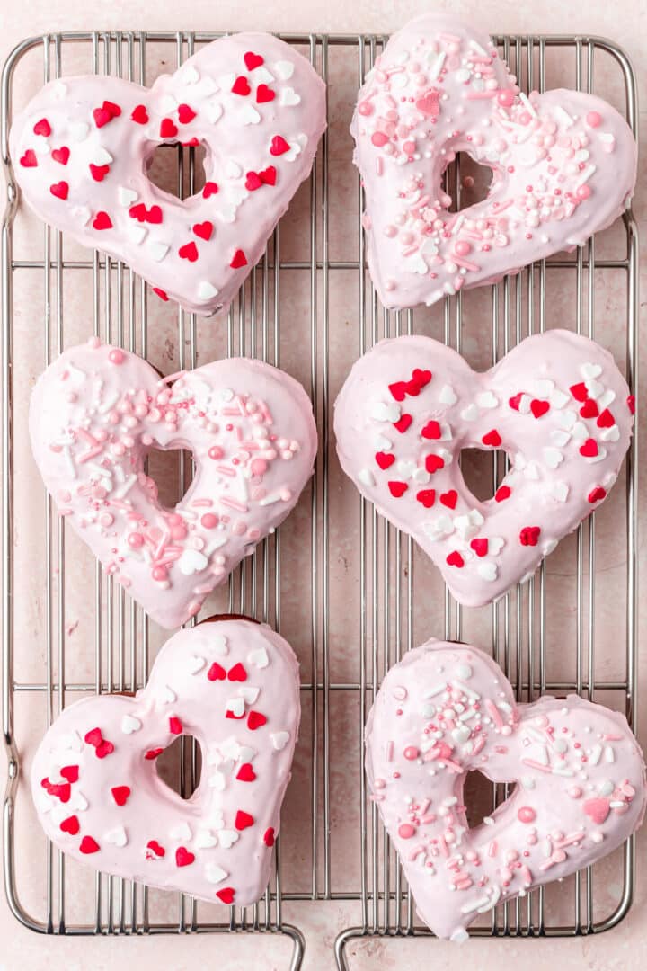 Heart Shaped Donuts Recipe ~ Barley & Sage
