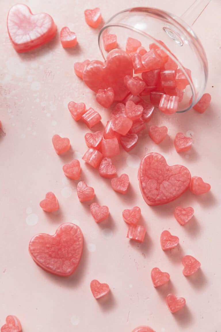 Heart Shaped Rosé Gummies Recipe ~ Barley & Sage