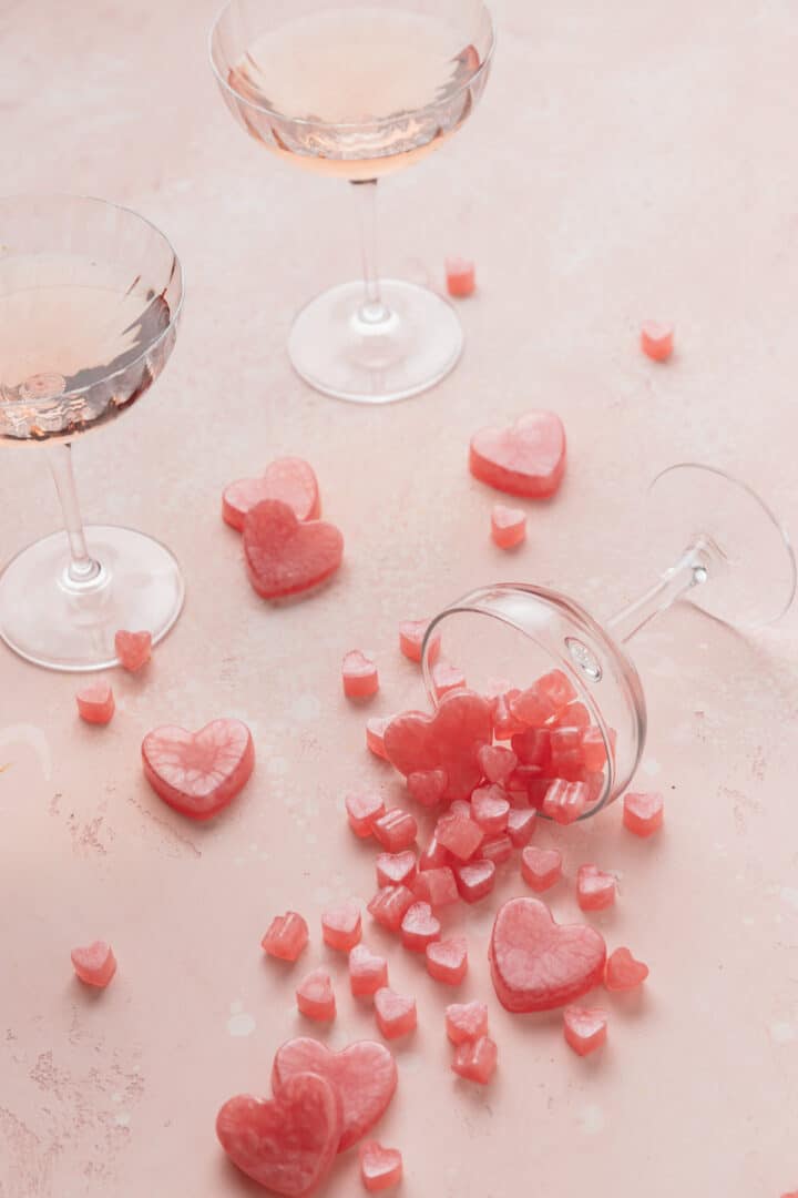 Heart Shaped Rosé Gummies Recipe ~ Barley & Sage