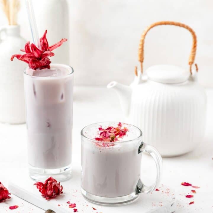 Hibiscus Rose Latte (Hot and Iced!) Recipe ~ Barley & Sage