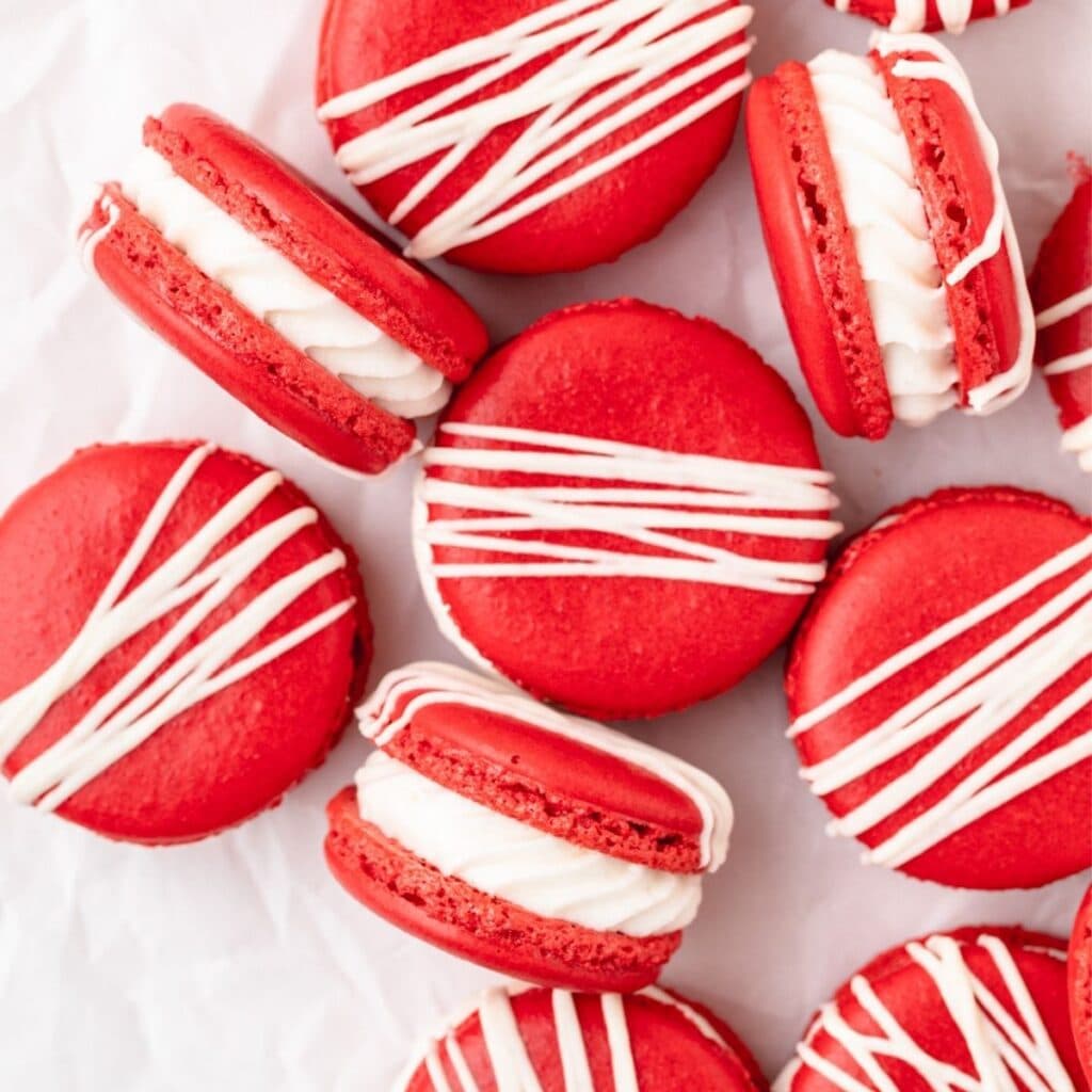 Red Velvet Macarons Recipe ~ Barley & Sage