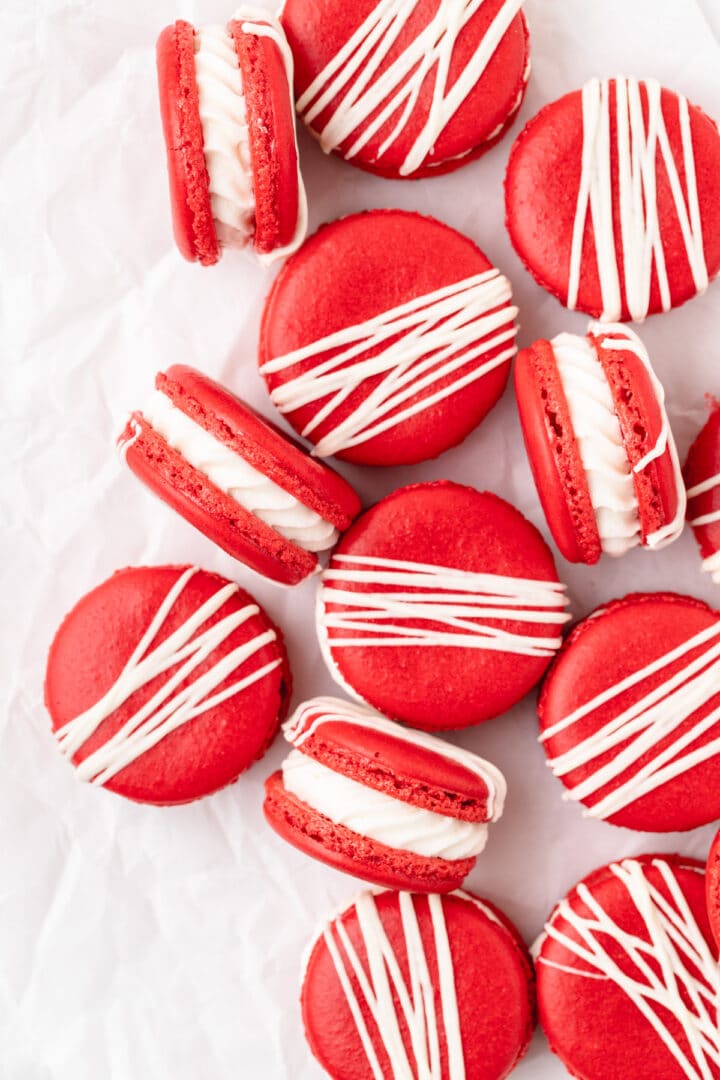 Red Velvet Macarons Recipe ~ Barley & Sage