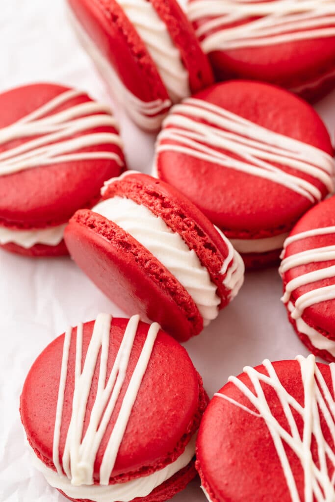 Red Velvet Macarons Recipe ~ Barley & Sage