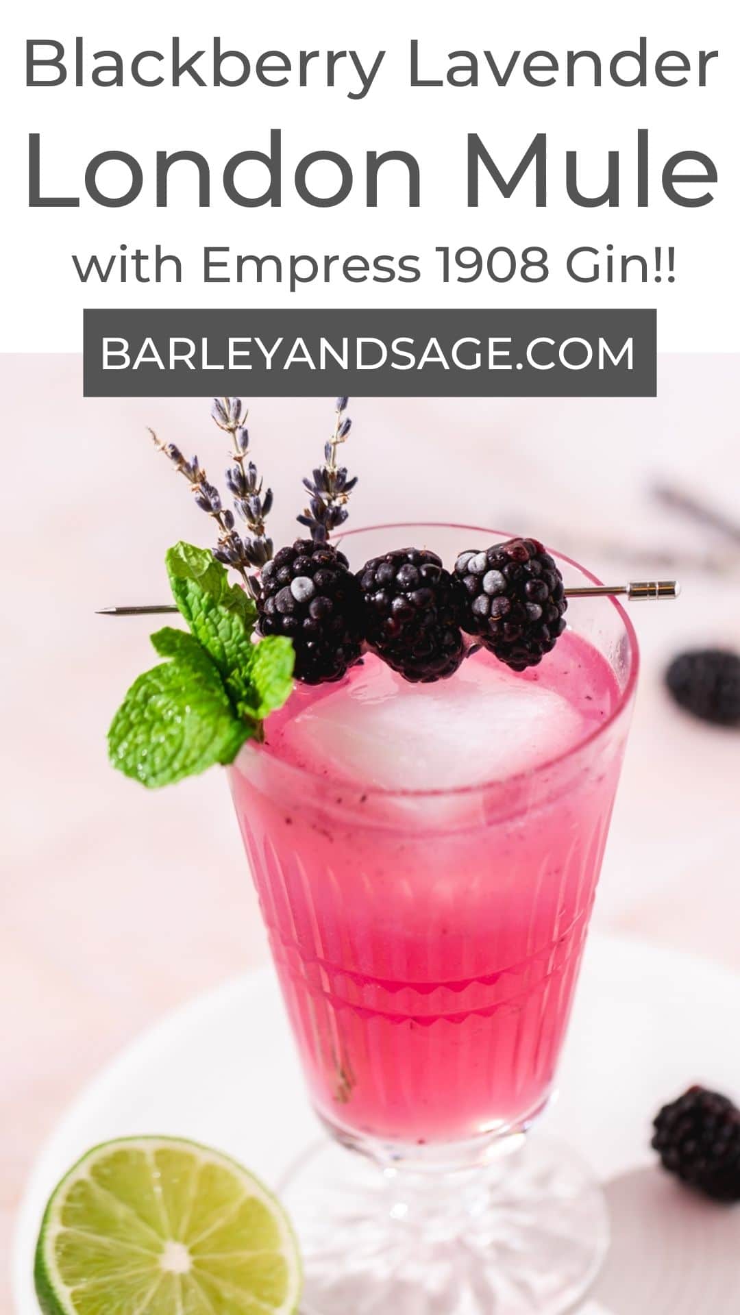 Blackberry Lavender London Mule ~ Barley & Sage