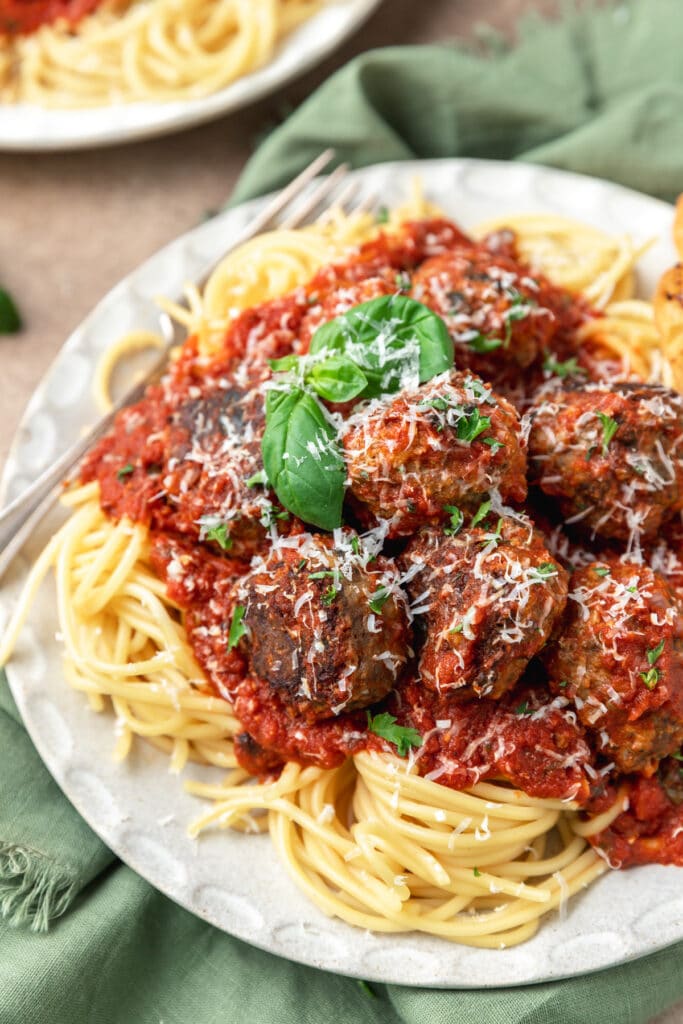 The Best Baked Italian Meatballs Recipe ~ Barley & Sage