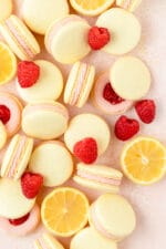 Raspberry Lemon Macarons Recipe ~ Barley & Sage