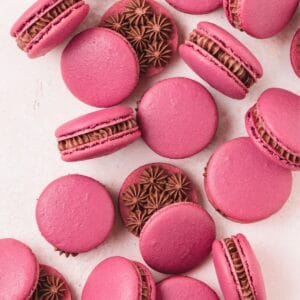 Red Wine Chocolate Macarons ~ Barley & Sage