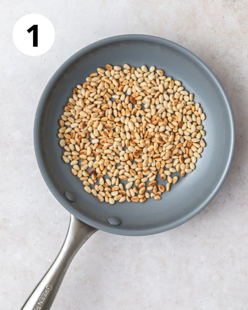 Pesto Risotto with Toasted Pine Nuts Recipe ~ Barley & Sage