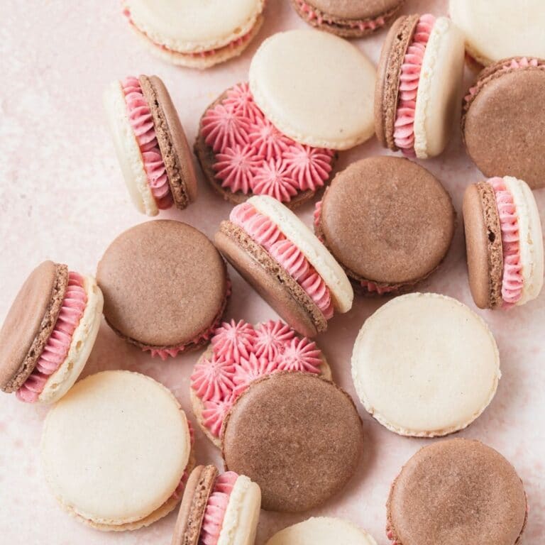 Chocolate Cherry Macarons Recipe ~ Barley & Sage