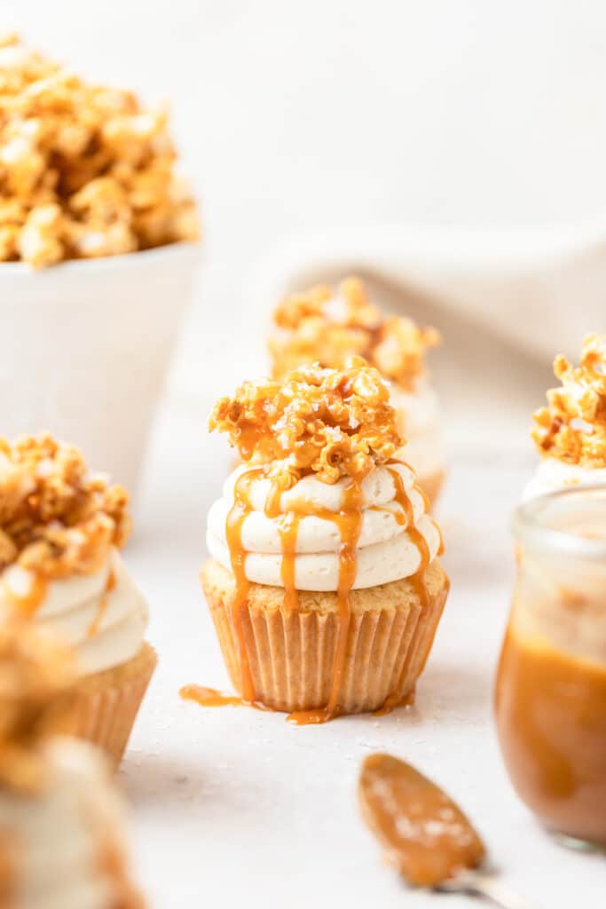 Caramel Popcorn Cupcakes Recipe ~ Barley & Sage