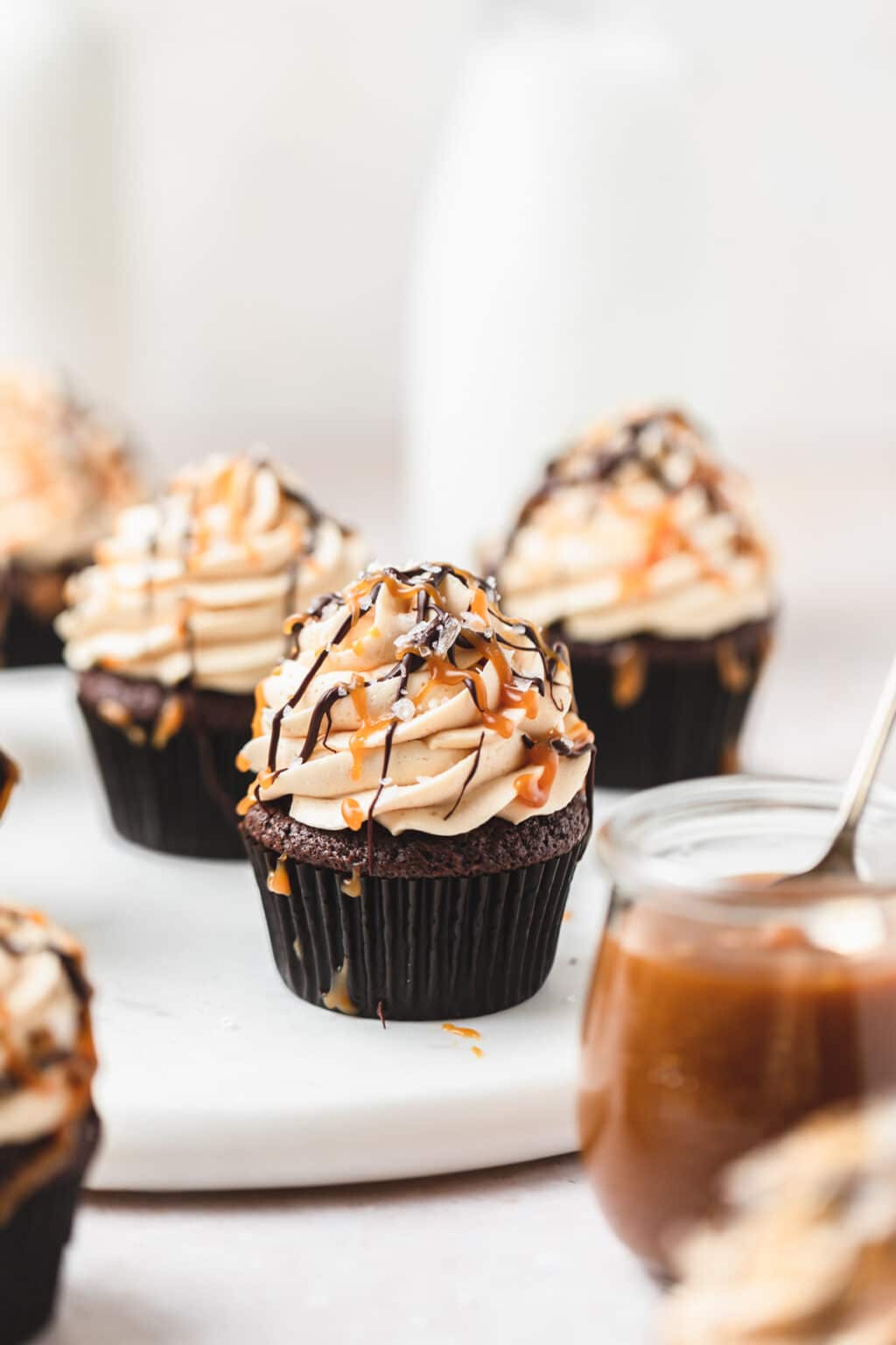 Chocolate Caramel Cupcakes Recipe ~ Barley & Sage