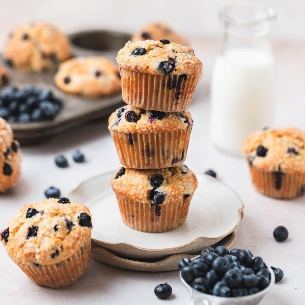 Sourdough Blueberry Muffins Recipe ~ Barley & Sage