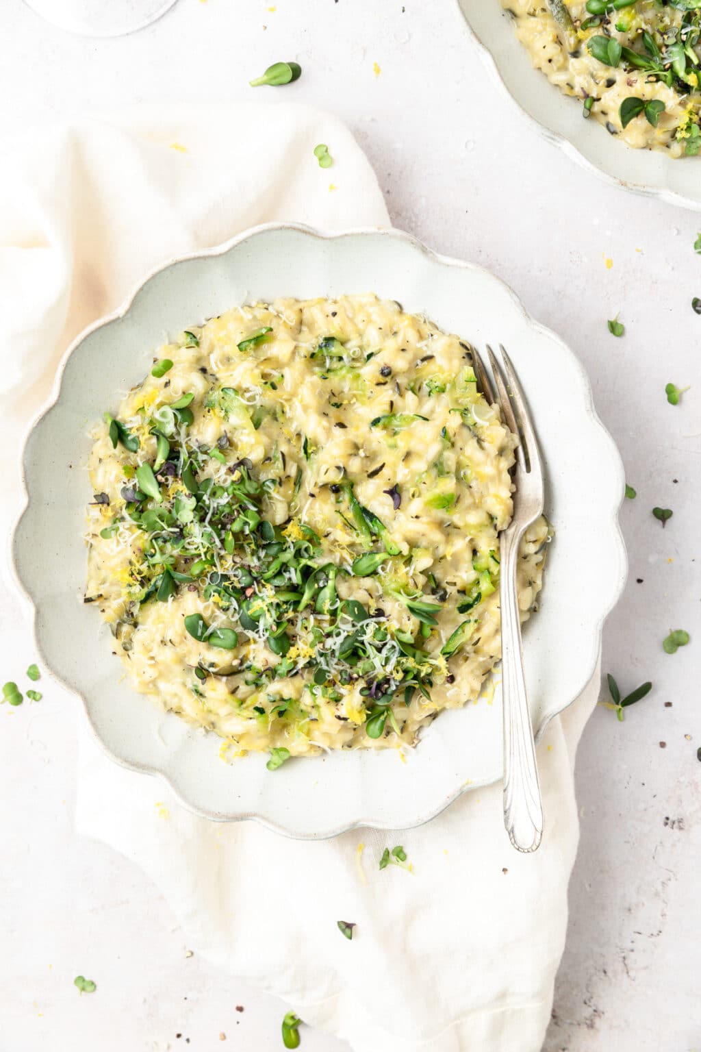Zucchini Risotto Recipe ~ Barley & Sage