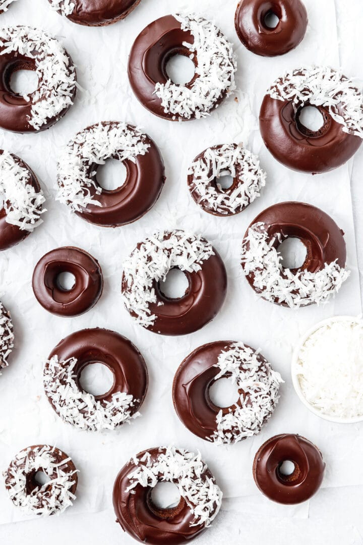 Chocolate Coconut Donuts Recipe ~ Barley & Sage
