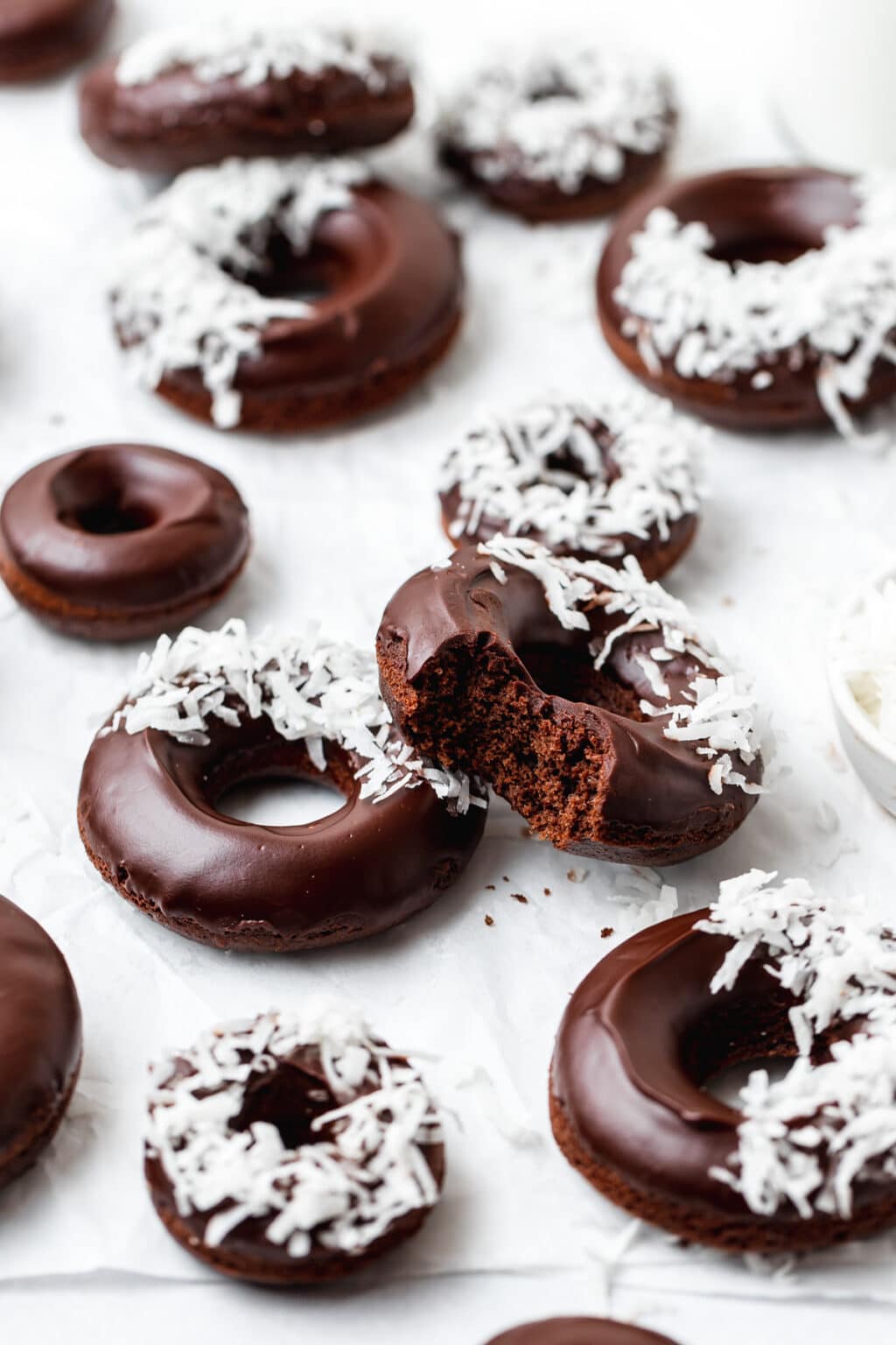 Chocolate Coconut Donuts Recipe ~ Barley & Sage