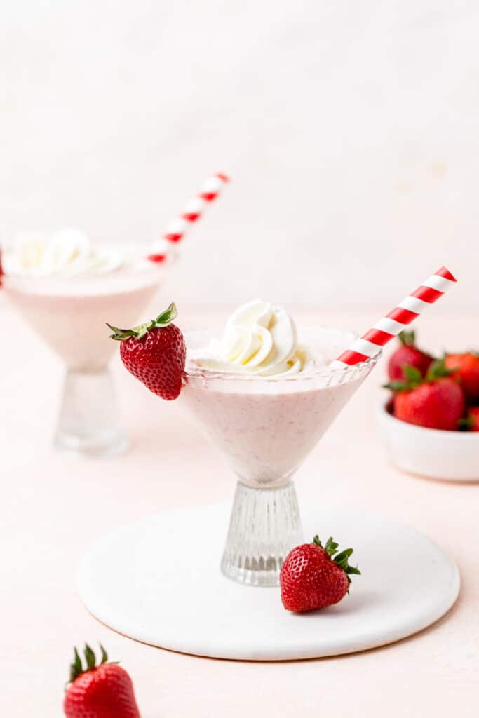 Strawberries and Cream Cocktail with Bailey's ~ Barley & Sage