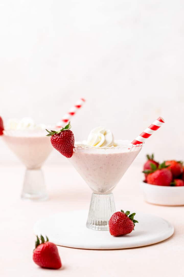Strawberries and Cream Cocktail with Bailey's ~ Barley & Sage