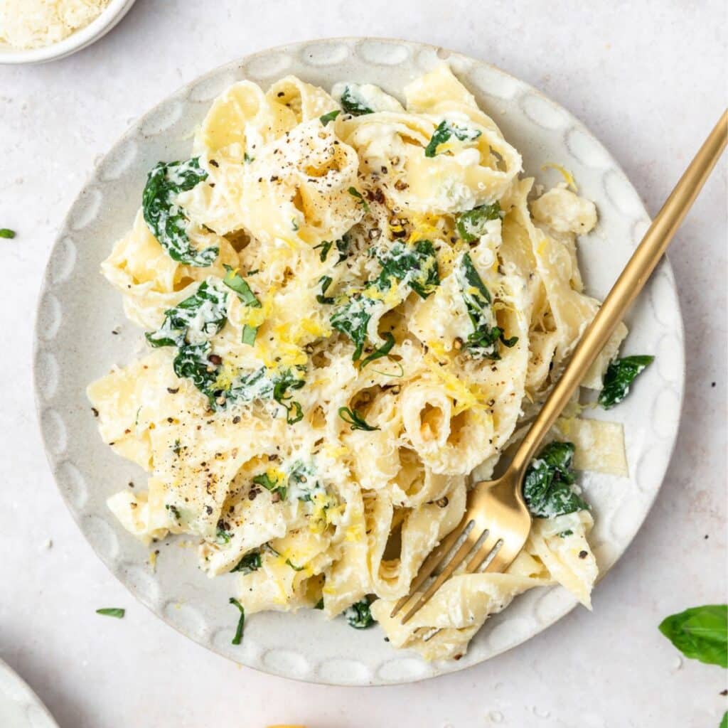 Lemon Ricotta Pasta ~ Barley & Sage