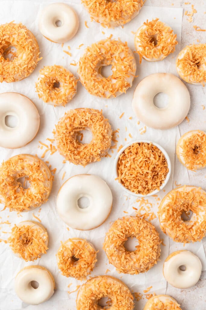 Toasted Coconut Donuts Recipe ~ Barley & Sage