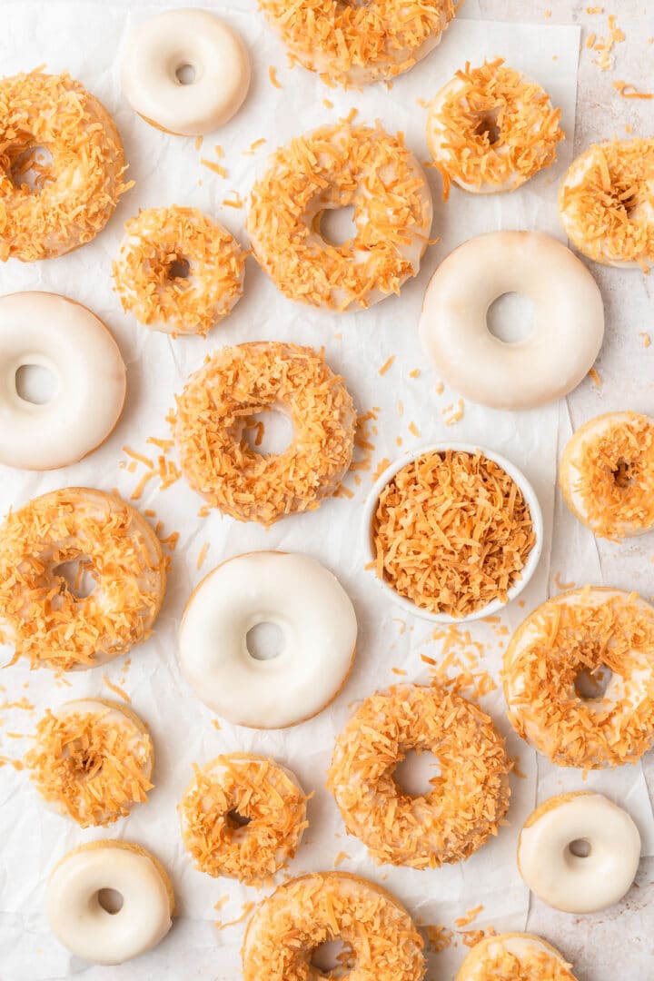 Toasted Coconut Donuts Recipe ~ Barley & Sage