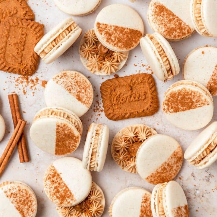 Biscoff Cookie Butter Macarons ~ Barley & Sage