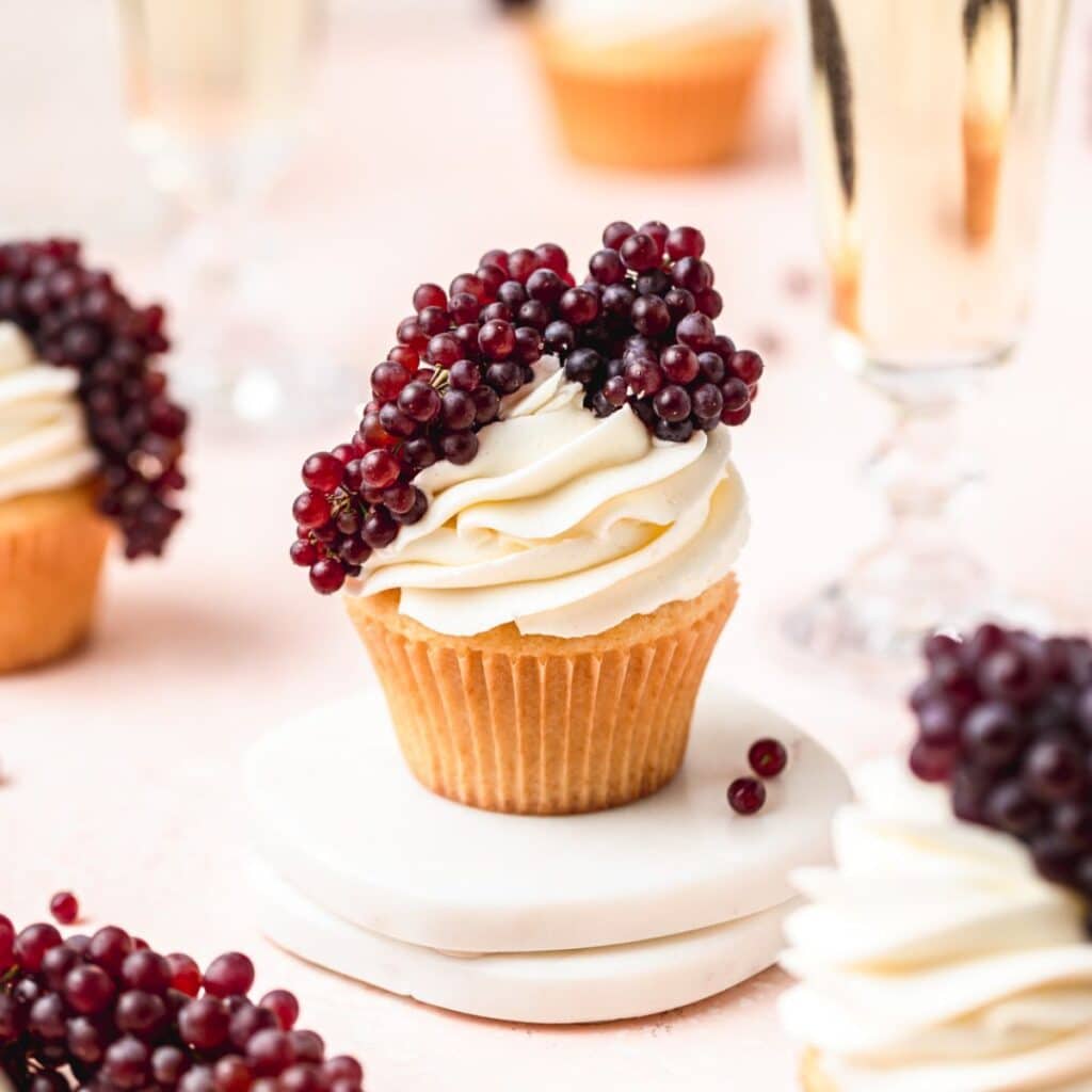 Champagne Grape Cupcakes ~ Barley & Sage
