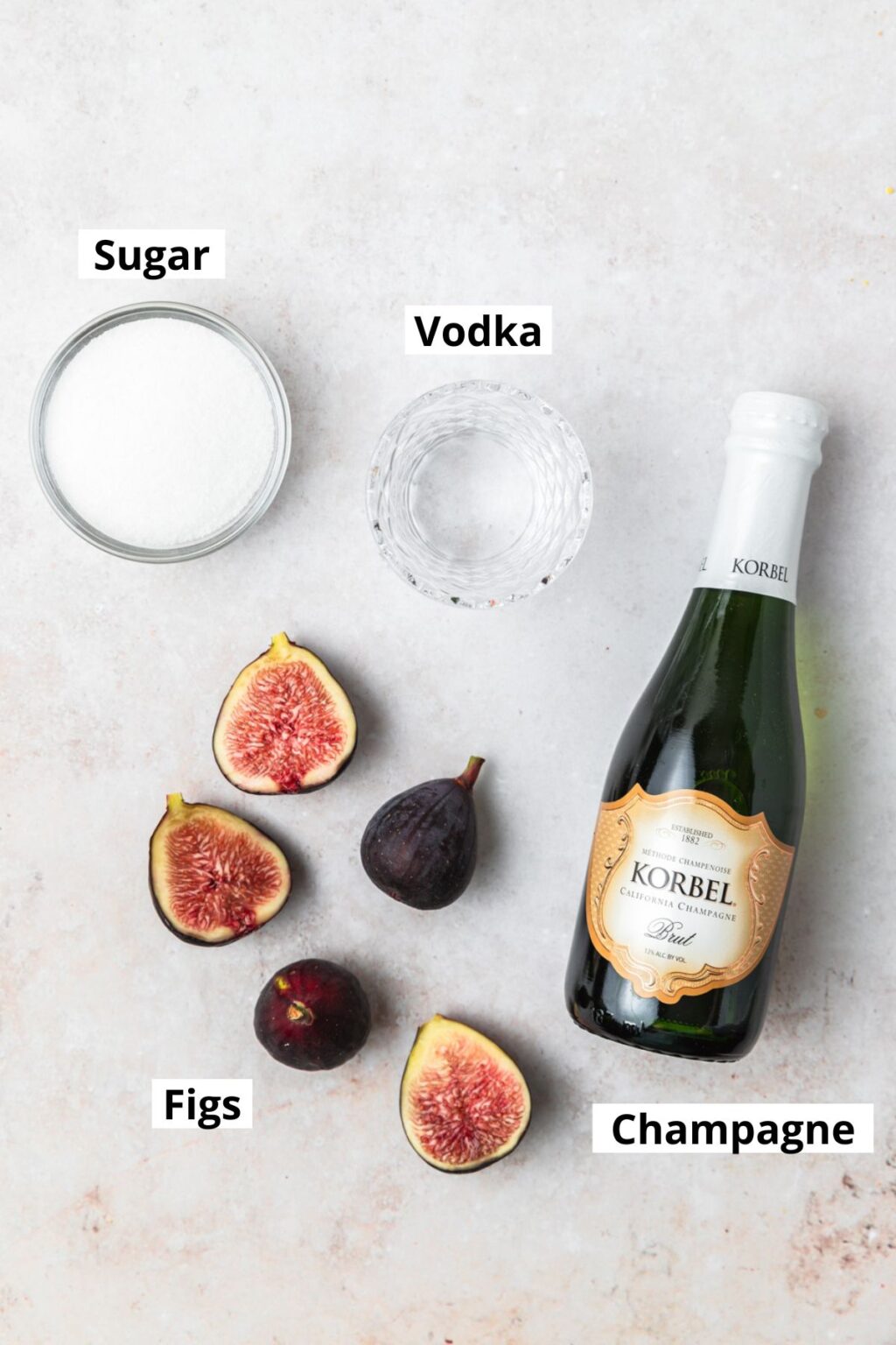 Sparkling Fig Cocktail with Champagne Recipe ~ Barley & Sage