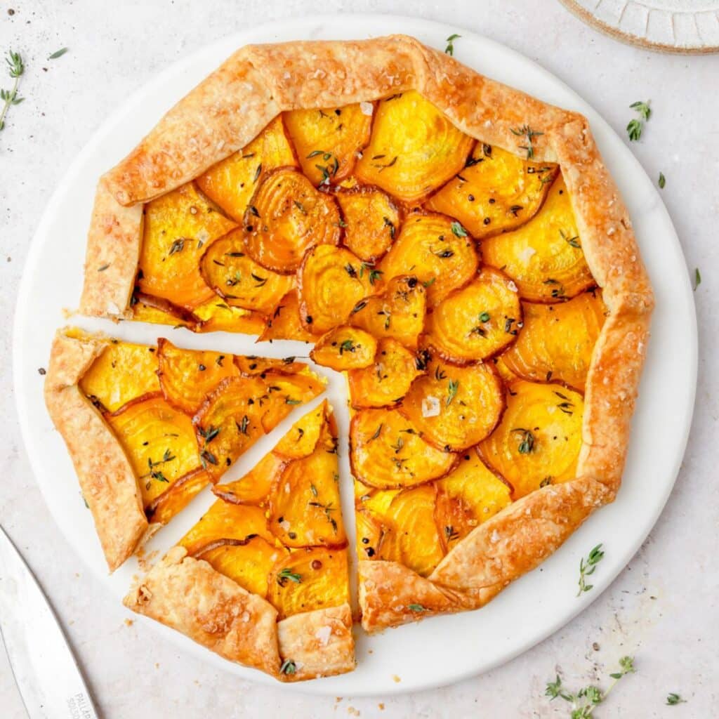 Golden Beet Galette ~ Barley & Sage