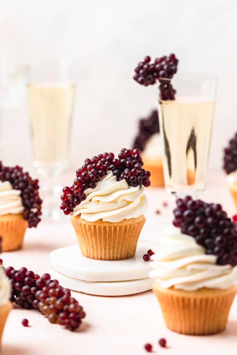 Champagne Grape Cupcakes ~ Barley & Sage