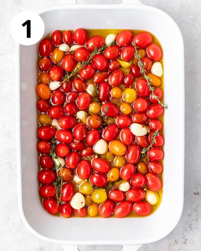 Goat Cheese Risotto with Cherry Tomato Confit ~ Barley & Sage