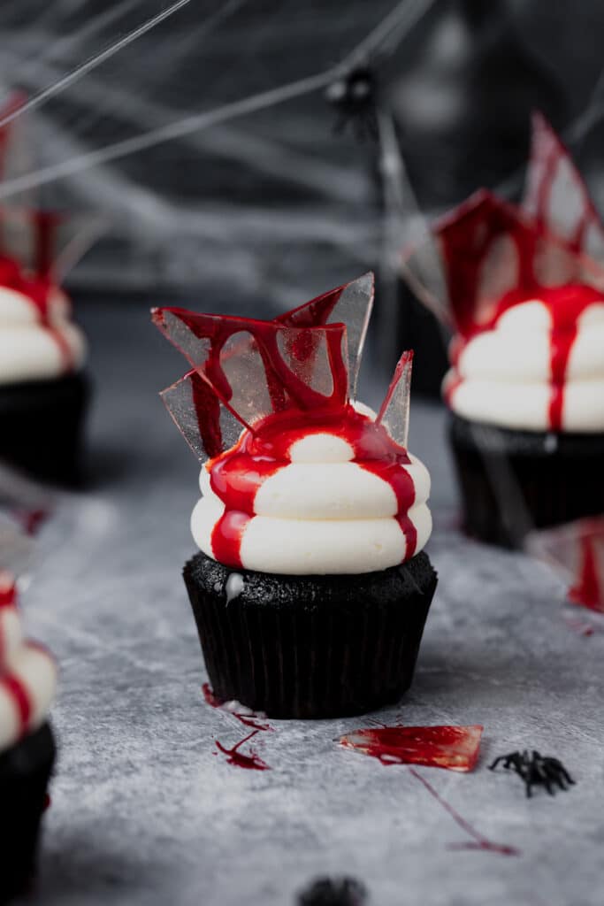 Bloody Broken Glass Cupcakes ~ Barley & Sage