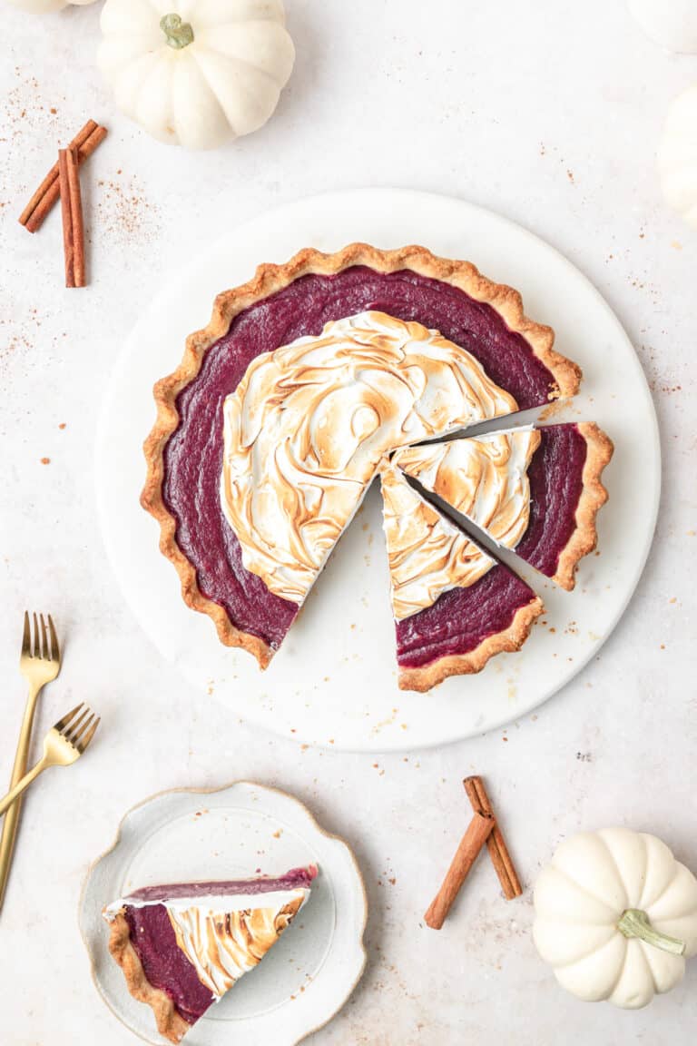 Purple Sweet Potato Pie ~ Barley & Sage